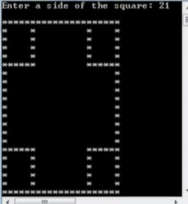 I need a python program to print a shape like this. I | Chegg.com