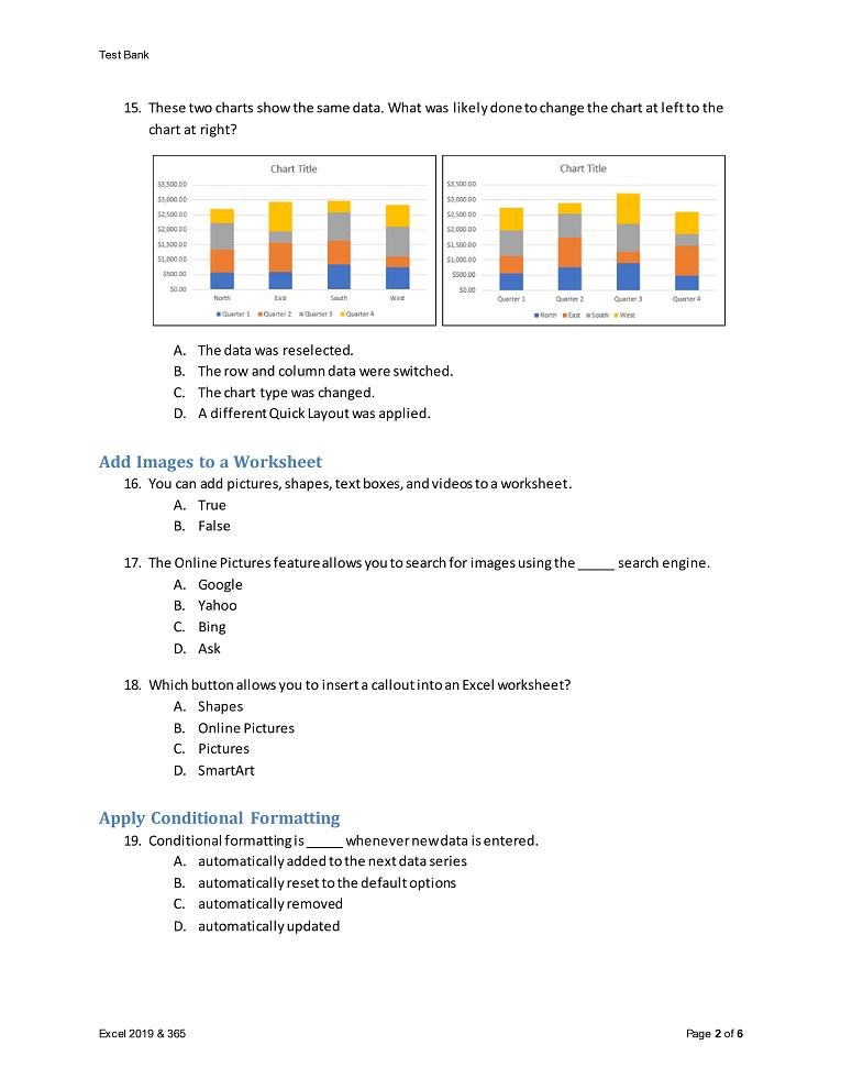 Solved Insert Charts 1. Why would this selection NOT work | Chegg.com