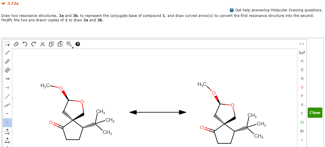 Solved 3.72a 2Get help answering Molecular Drawing questions | Chegg.com