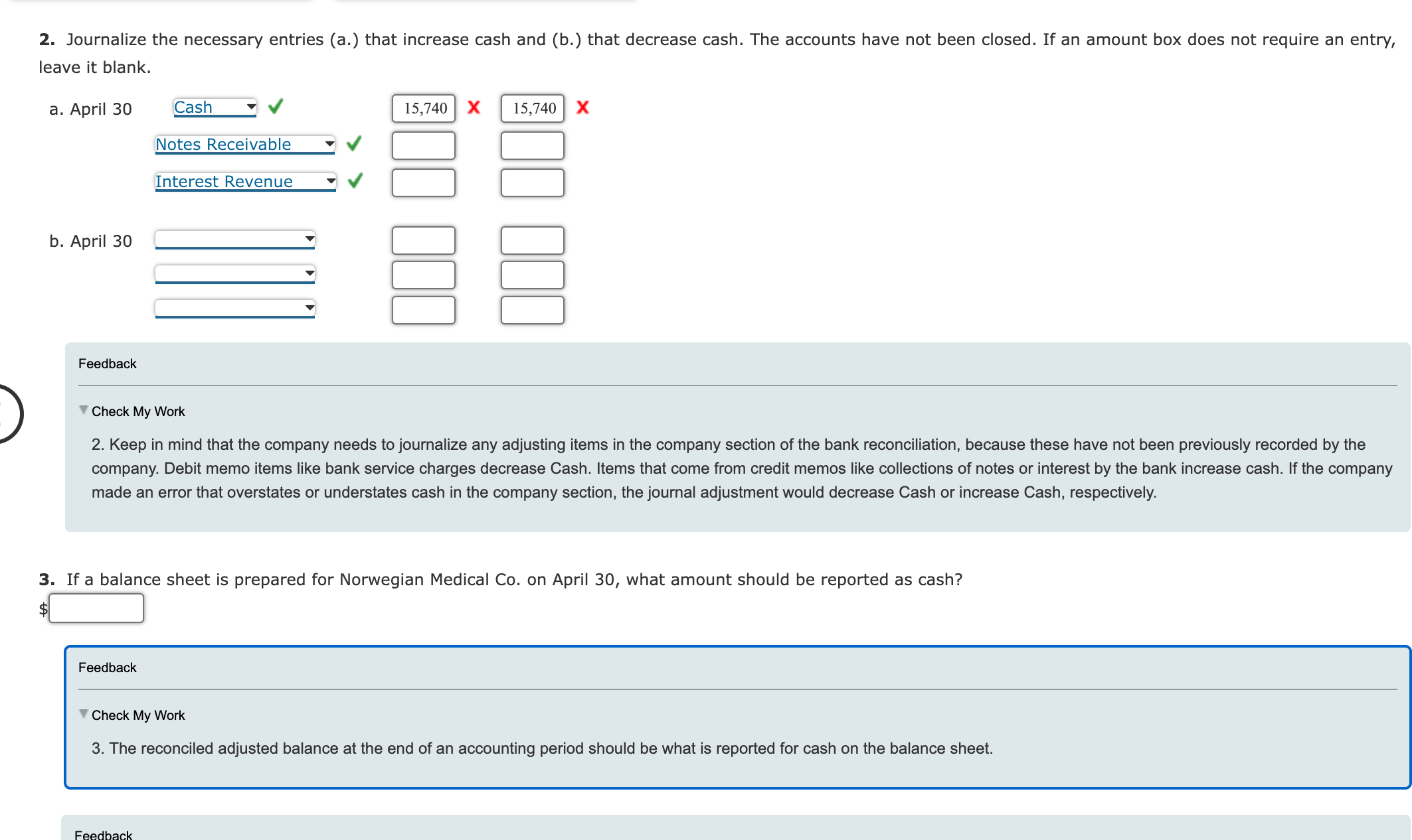 Solved Bank Reconciliation and EntriesThe cash account for | Chegg.com