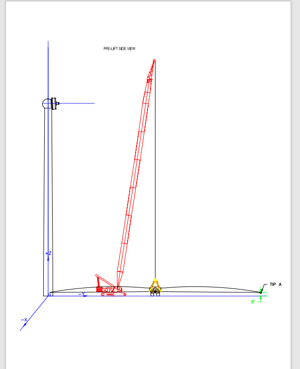 PRE-LIFT TOP VIEW 175' ΤΙΡΑ 150 70' PRE-LIFT SIDE | Chegg.com