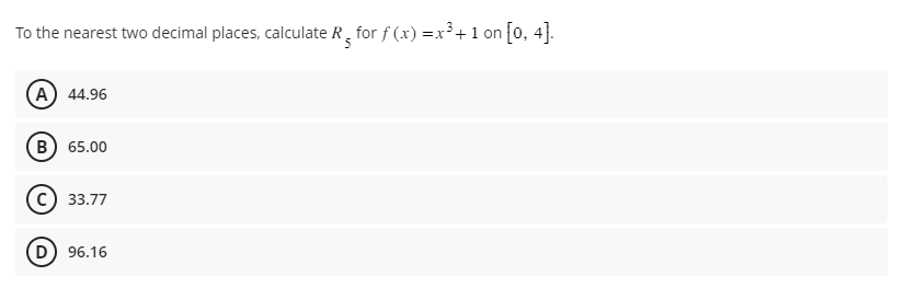Solved To the nearest two decimal places, calculate R5 for | Chegg.com