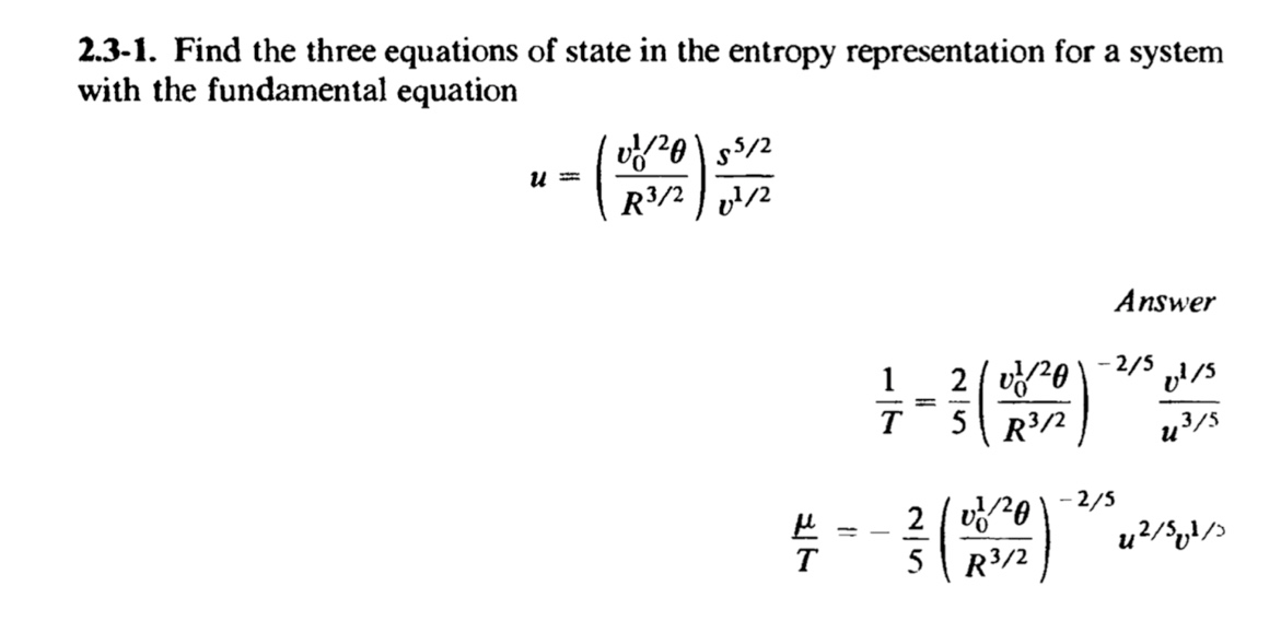 Solved 2.3-1. Find the three equations of state in the | Chegg.com