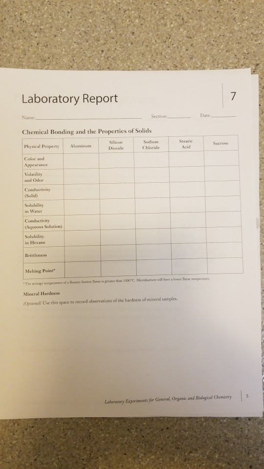 Solved Pre-Laboratory Assignment Name Section: Date: | Chegg.com