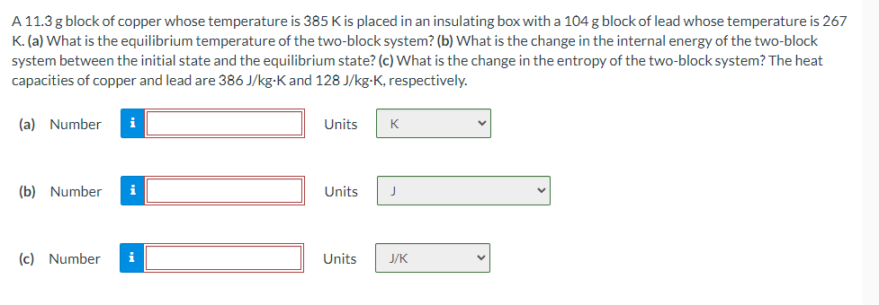 Solved The correct units for each answer should be listed on | Chegg.com