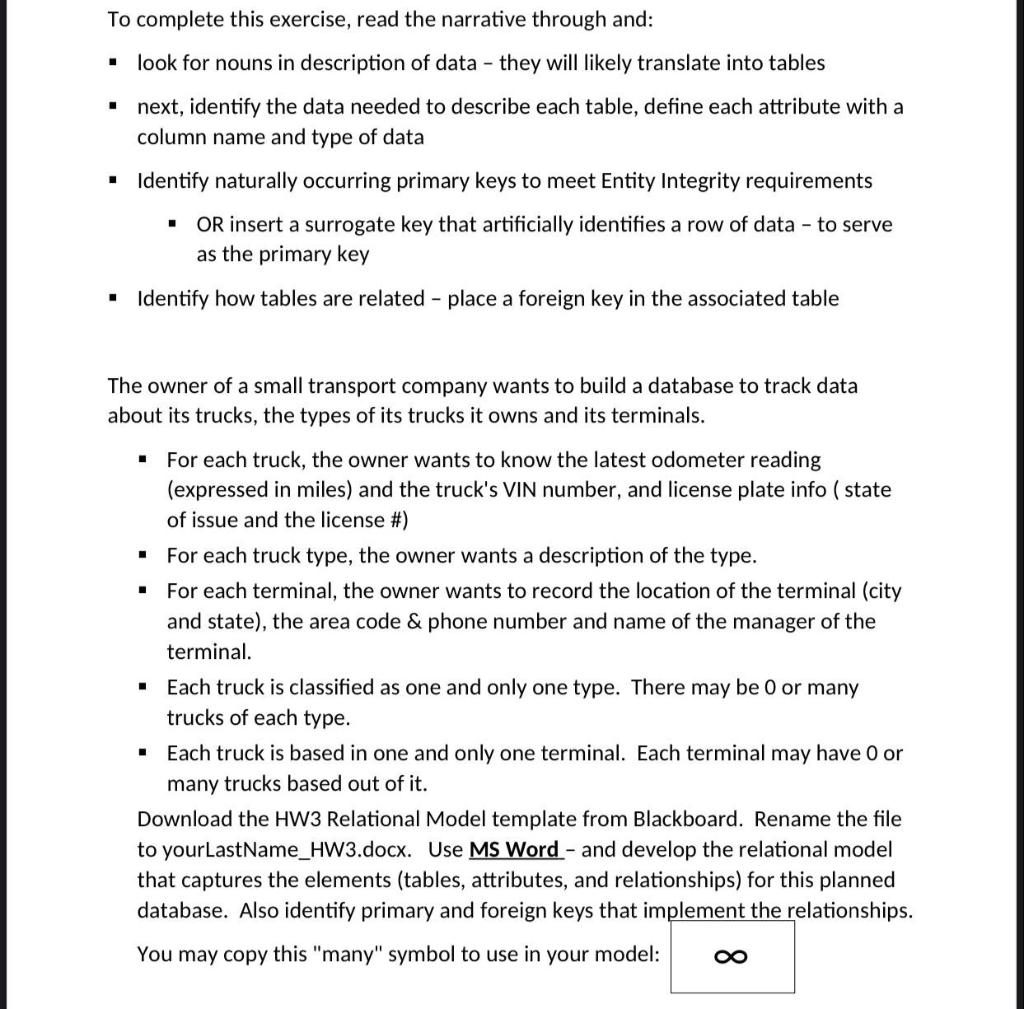 Solved To complete this exercise, read the narrative through | Chegg.com