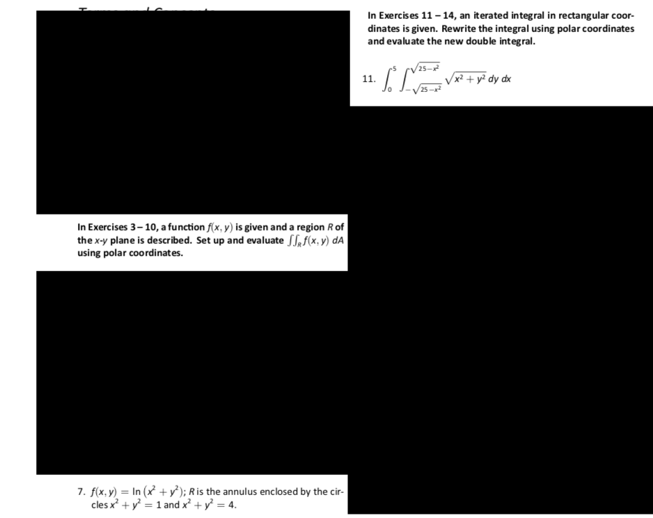 Solved - In Exercises 11 - 14, an iterated integral in | Chegg.com