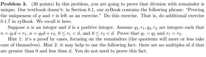 Solved Problem 3. (30 points) In this problem, you are going | Chegg.com