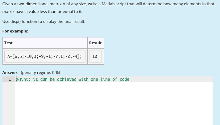 Solved Given a two-dimensional matrix A of any size, write a | Chegg.com