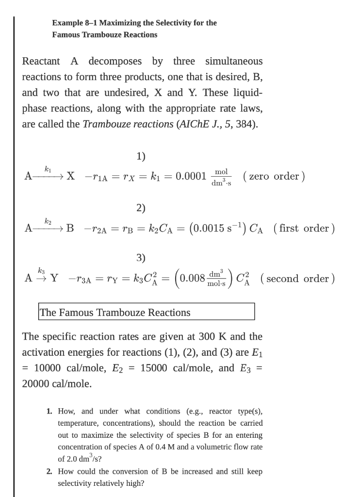 Solved SB/XY and conversion, X, if the reaction had been | Chegg.com