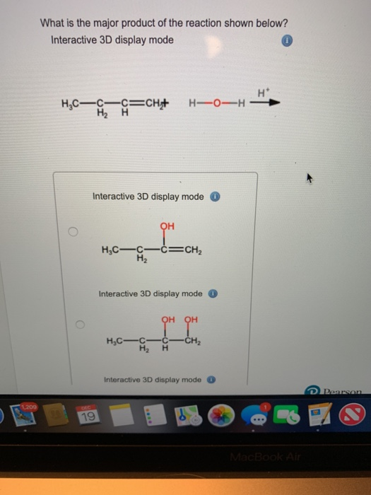 Solved What is the major product of the reaction shown | Chegg.com