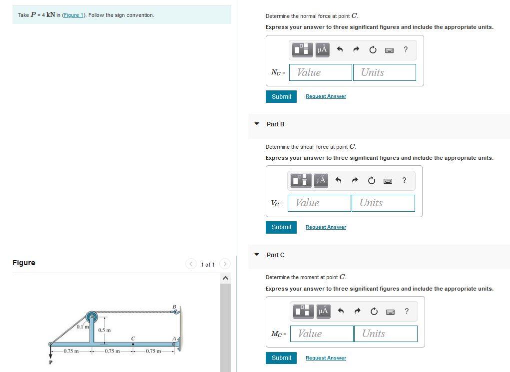 Solved Take P = 4 kN in (Figure 1). Follow the sign | Chegg.com Solved Take P = 4 kN in (Figure 1). Follow the sign | Chegg.com