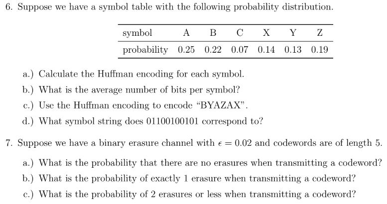6. Suppose we have a symbol table with the following | Chegg.com