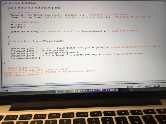 Solved edge of instance and static fields and methods to | Chegg.com