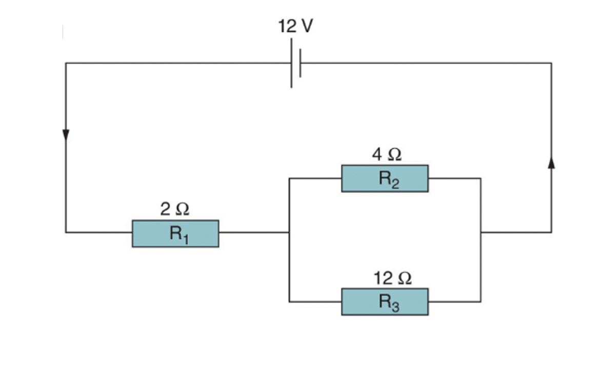 Solved The figure below shows a 12 V battery of internal | Chegg.com