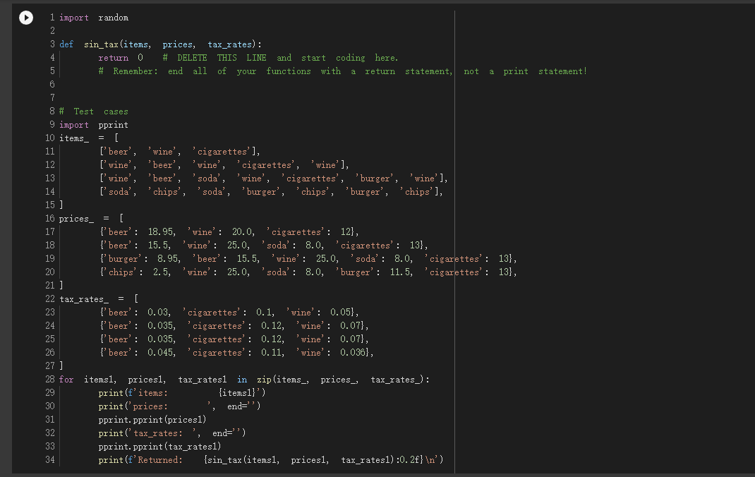 Solved Part 1: Sin Tax Syntax (10 points) [NEW PROBLEM] | Chegg.com
