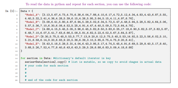 Solved Data Science using PYTHON sport utility vehicle | Chegg.com