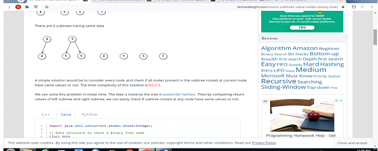 Solved Write a method that receives the root of a binary | Chegg.com