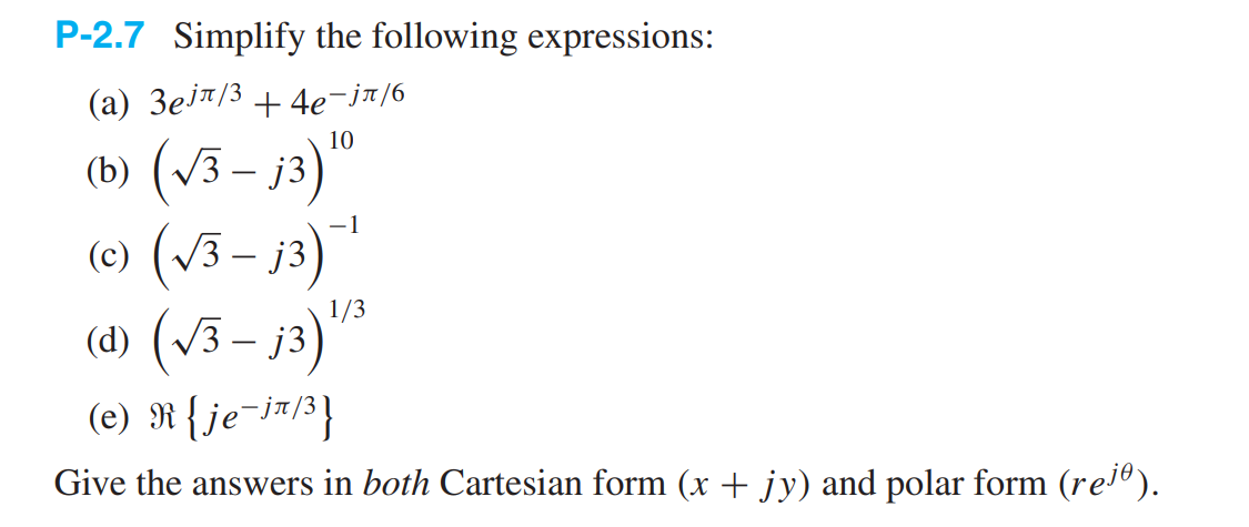 Solved P-2.7 Simplify the following expressions: (a) | Chegg.com