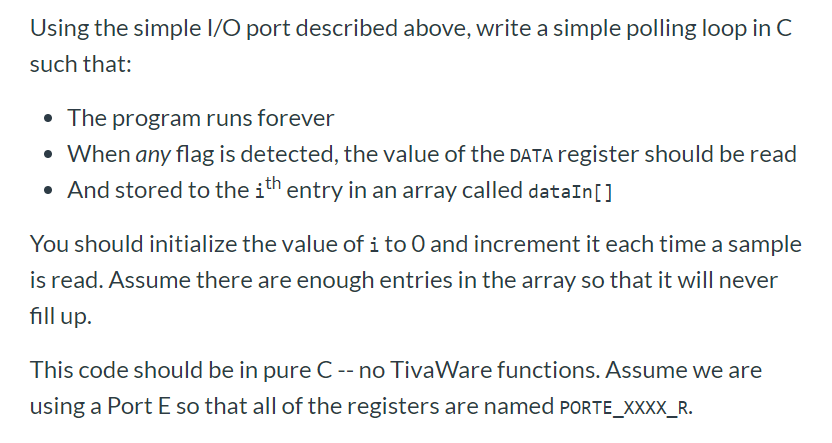 Solved Recall the simplified I/O port as introduced in the | Chegg.com