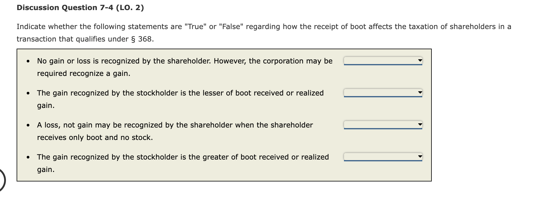 Solved Indicate whether the following statements are "True" | Chegg.com