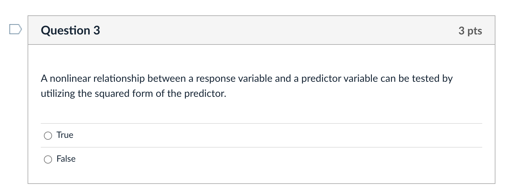 Solved A nonlinear relationship between a response variable | Chegg.com