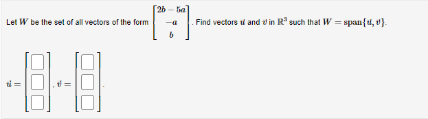 Solved Let W be the set of all vectors of the form | Chegg.com