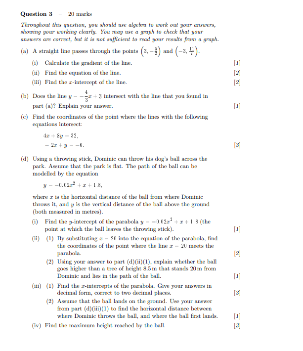 Solved Question 3 20 marks Throughout this question, you | Chegg.com