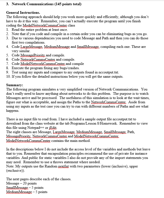 Solved class MessagePriority implements the Comparator | Chegg.com