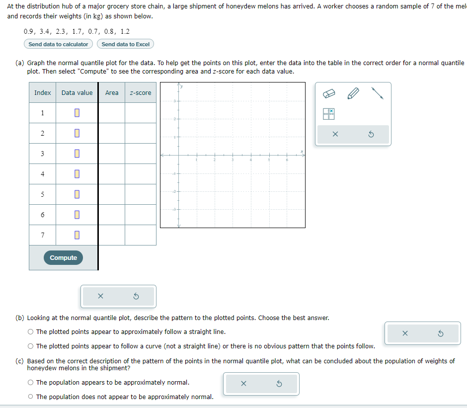 Solved At the distribution hub of a major grocery store | Chegg.com