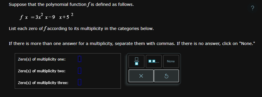 Solved Suppose that the polynomial function f is defined as | Chegg.com