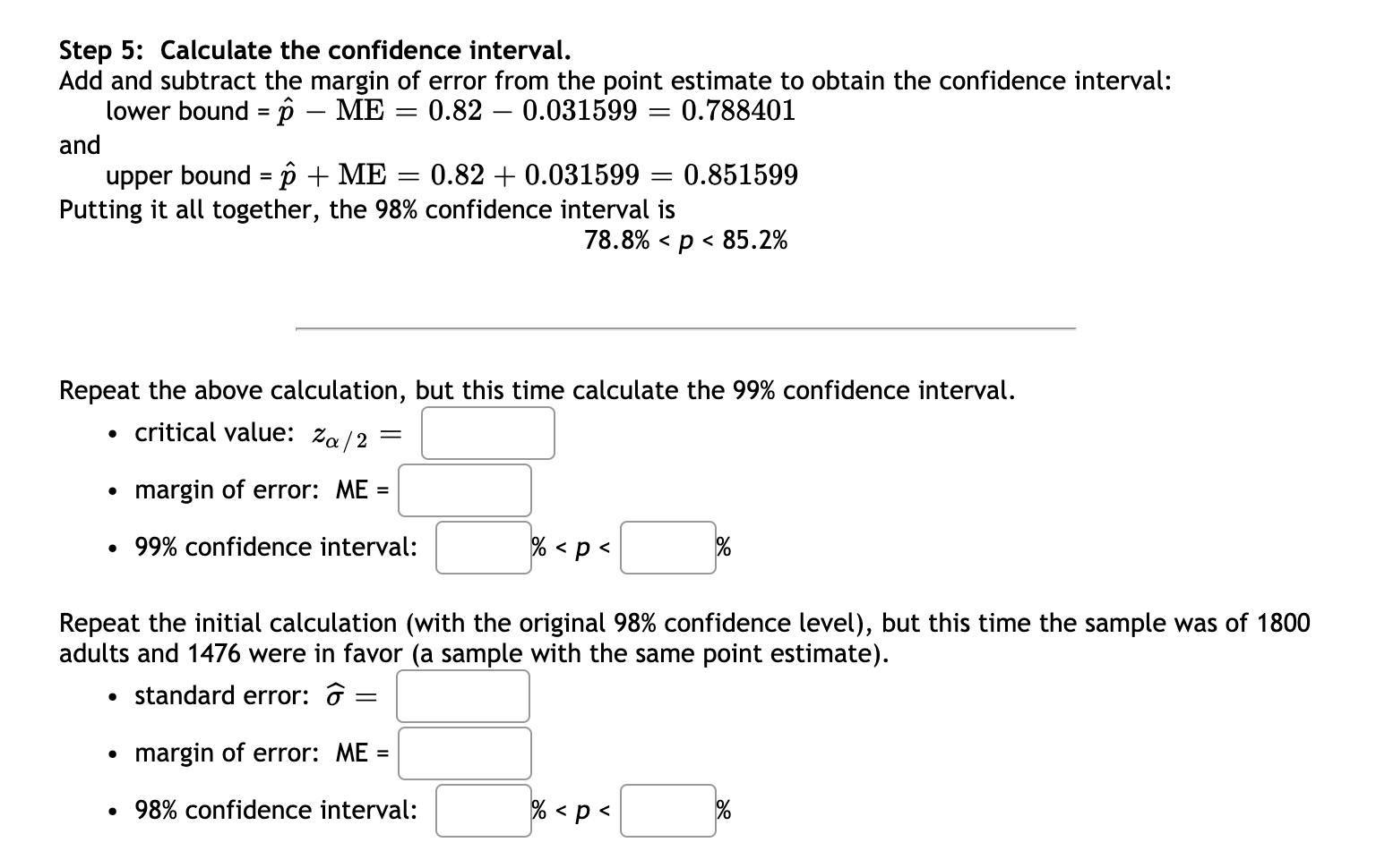 Solved This problem demonstrates how to calculate the | Chegg.com