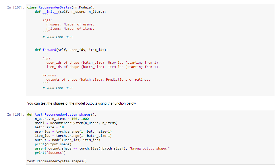 Ratings dataset We will train the recommender system | Chegg.com