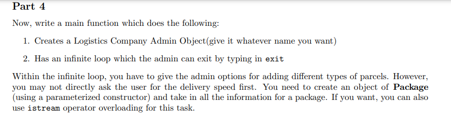 Solved Part 1 Now you have to implement a date class. For | Chegg.com