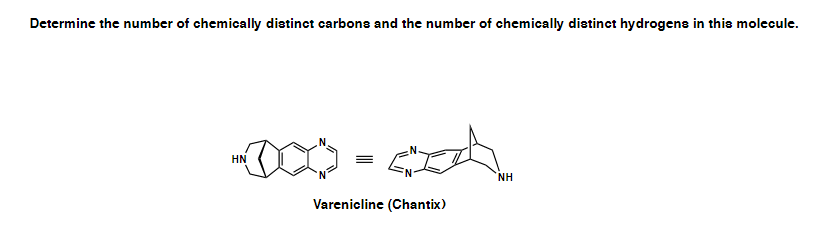 Solved Determine the number of chemically distinct carbons | Chegg.com