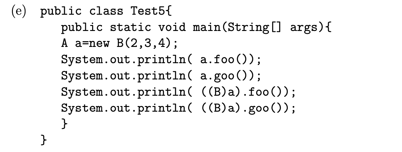 Solved public class A{ protected int k; protected int m; | Chegg.com