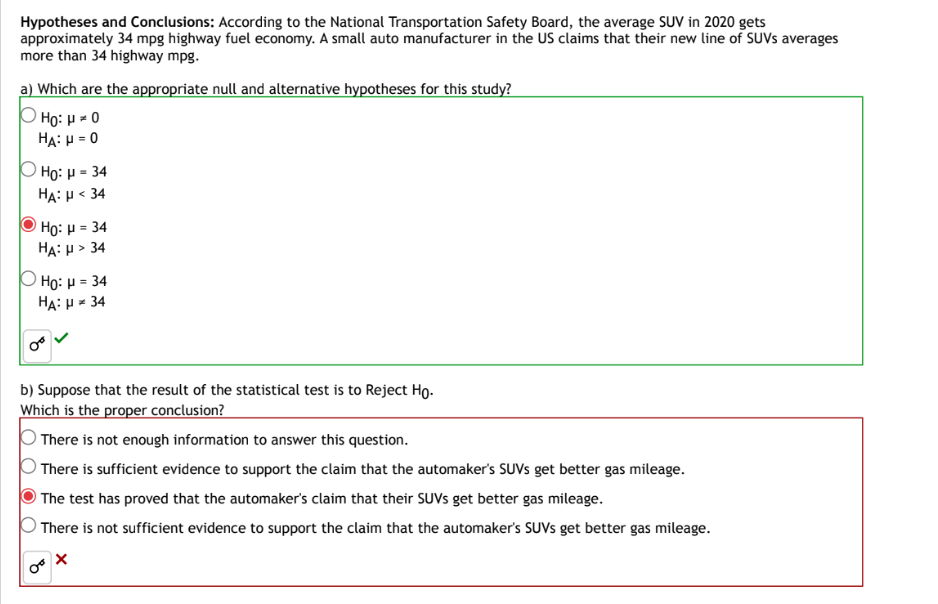 Solved Hypotheses and Conclusions: According to the National | Chegg.com