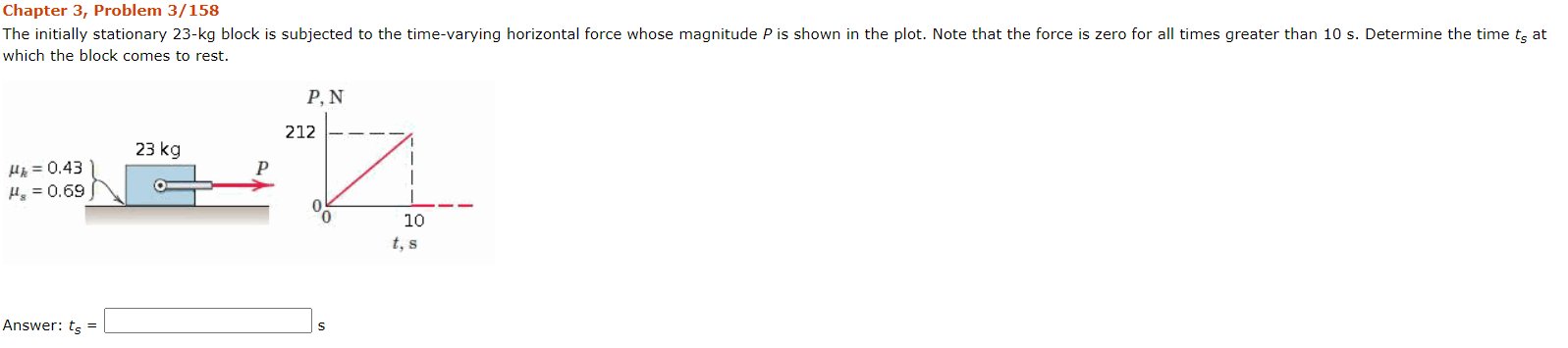 Solved Chapter 3, Problem 3/158 The initially stationary | Chegg.com