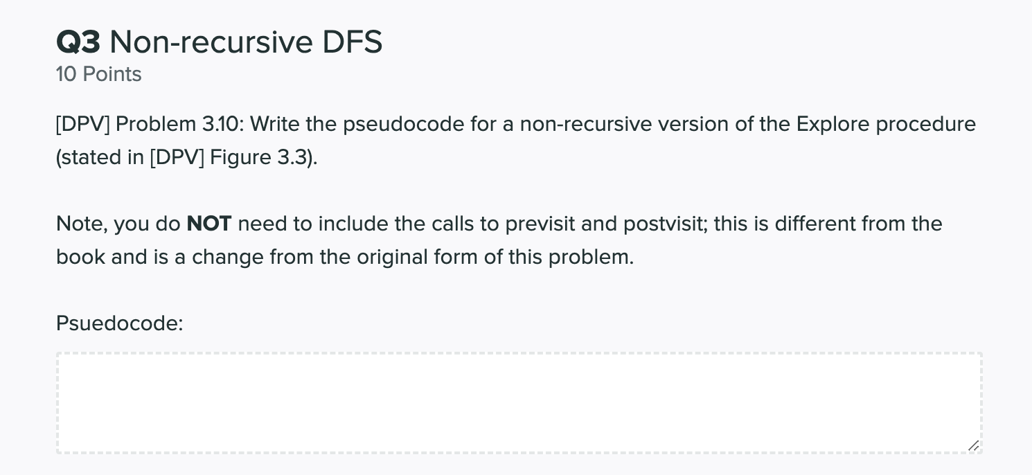 Solved Q3 Non Recursive Dfs 10 Points [dpv] Problem 3 10