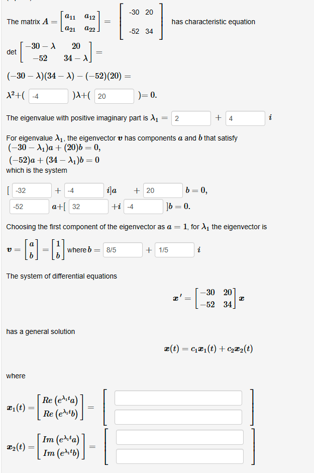Solved The matrix A=[a11a12a22]a21=[-302034]-52 ﻿has | Chegg.com