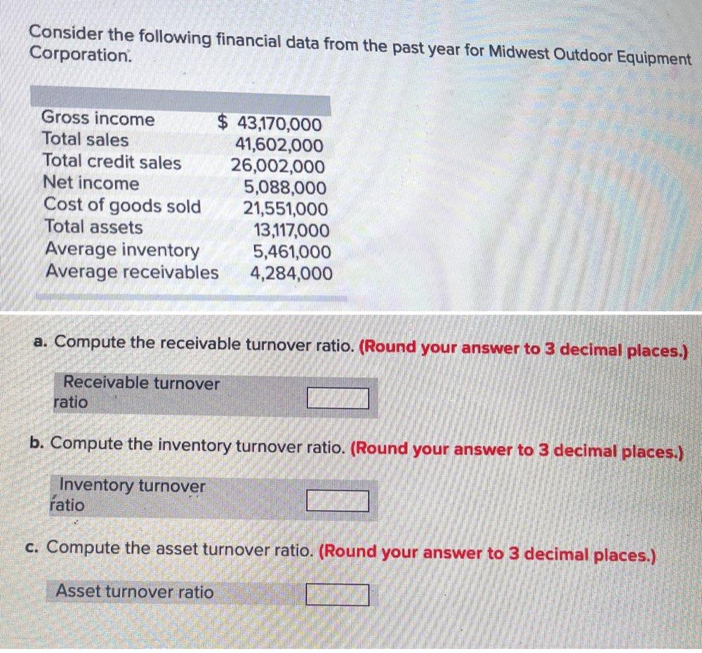 Solved Consider the following financial data from the past | Chegg.com