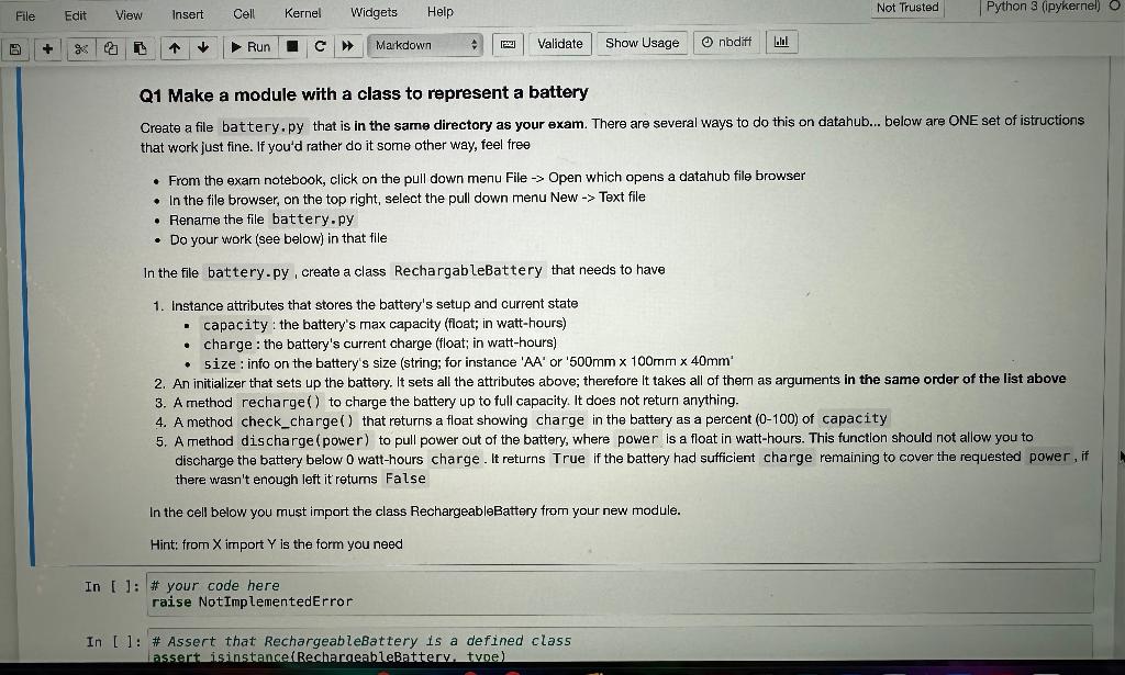 Solved 5. A method discharge (power) to pull power out of | Chegg.com