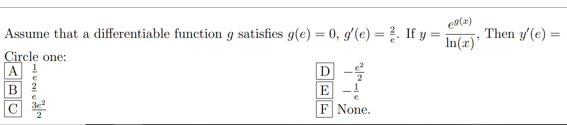 Solved Assume that a differentiable function g satisfies | Chegg.com
