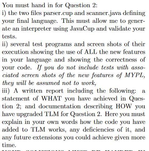 INTRODUCTION: JavaCup is a parser-generator, and | Chegg.com