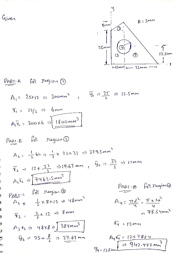 Solved PART E PART F :The table below has been filled in | Chegg.com