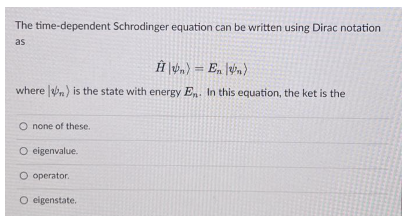 Solved The time-dependent Schrodinger equation can be | Chegg.com