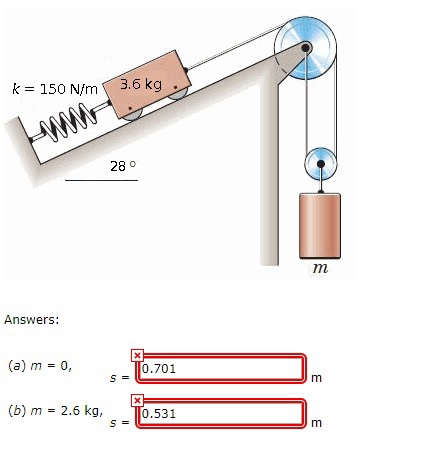 Solved The system is released from rest with no slack in the | Chegg.com