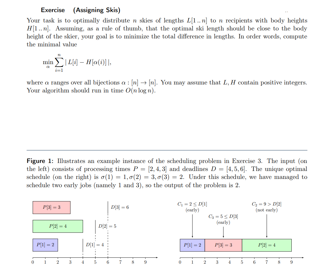 Solved Exercise (Assigning Skis) Your task is to optimally | Chegg.com
