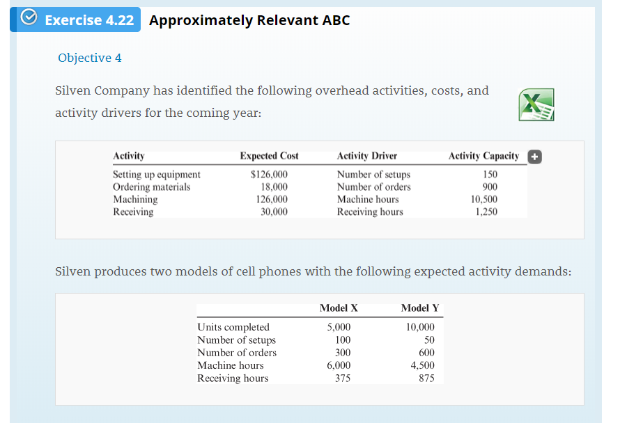 Exercise 4.22 Approximately Relevant ABC Objective | Chegg.com