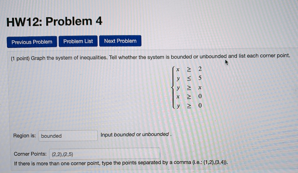 Solved HW12: Problem 4 Previous Problem Problem List Next | Chegg.com
